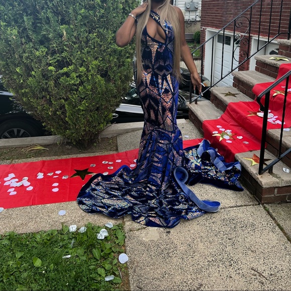 Dresses | Custom Detailed Prom Dress Originally Worn Once In Amazing ...